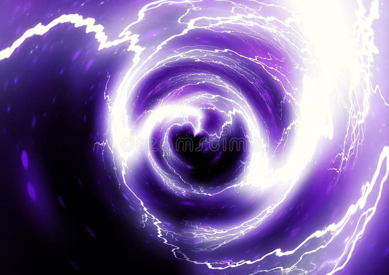 Abstract Lightning Bolt Lighting Up the Darkness in a Storm Concept ...