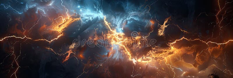 Abstract Lightning, Abstract Electrical Background Fractal Lightning ...
