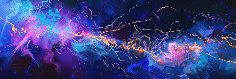 Abstract Lightning, Abstract Electrical Background Fractal Lightning ...