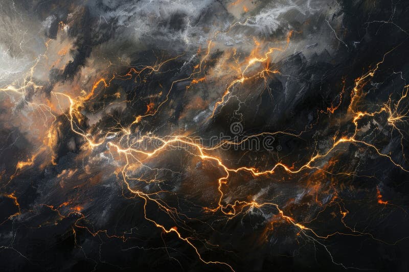 Abstract Lightning, Abstract Electrical Background Fractal Lightning ...
