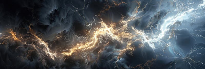 Abstract Lightning, Abstract Electrical Background Fractal Lightning ...