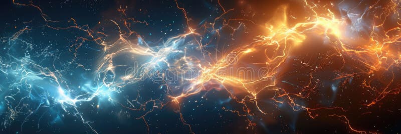 Abstract Lightning, Abstract Electrical Background Fractal Lightning ...