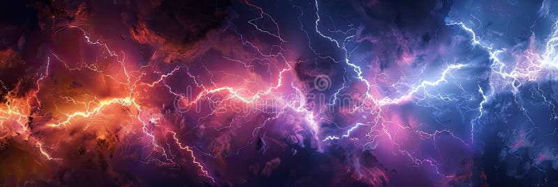 Abstract Lightning, Abstract Electrical Background Fractal Lightning ...