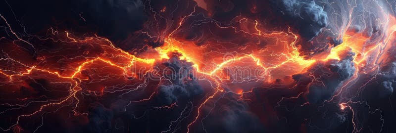 Abstract Lightning, Abstract Electrical Background Fractal Lightning ...