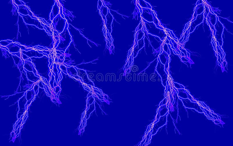Abstract Lightning Storm on Dark Background, Banner Design. Lightning ...