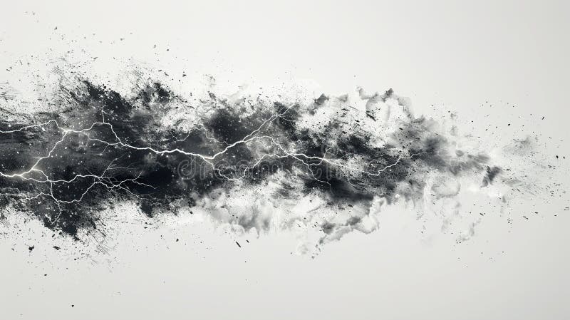Abstract Lightning Storm stock illustration. Illustration of powerful ...