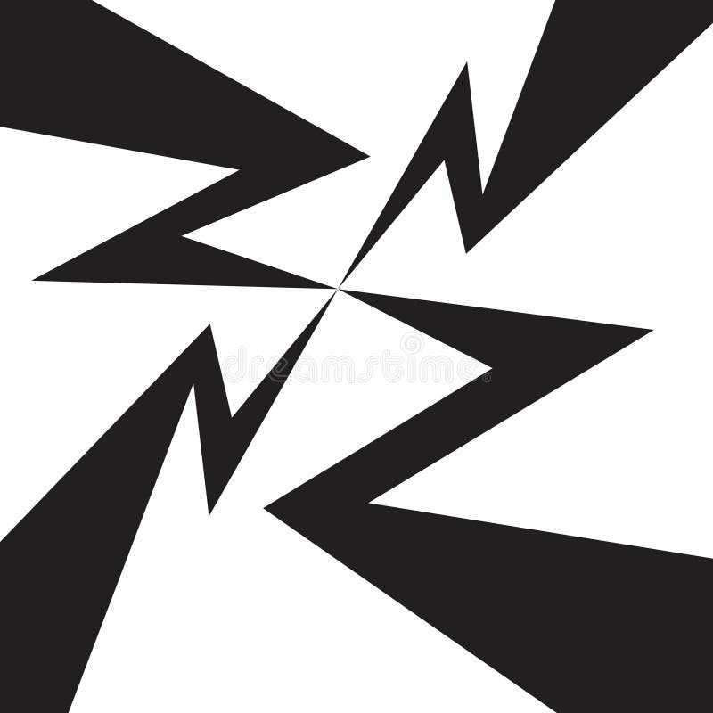 Abstract Lightning Tattoo Illustration Stock Illustration ...