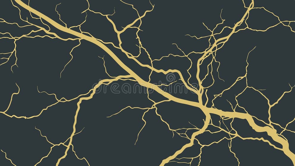 Abstract Lightning Veins Pattern, Dynamic Energy, Vector Design ...