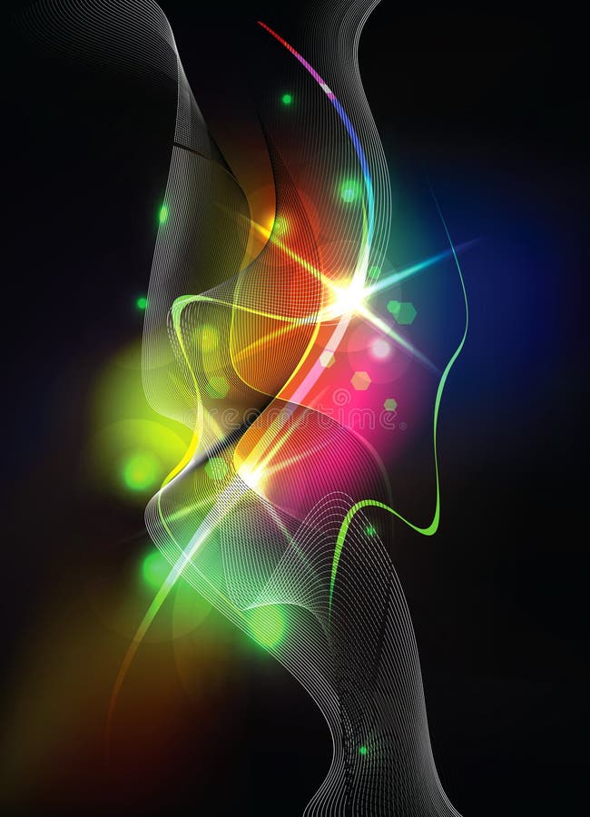 Abstract lights stock vector. Illustration of energy - 13325948