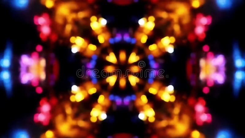 Abstract Lights Forming Geometric Pattern Soft Focus Stock Footage ...