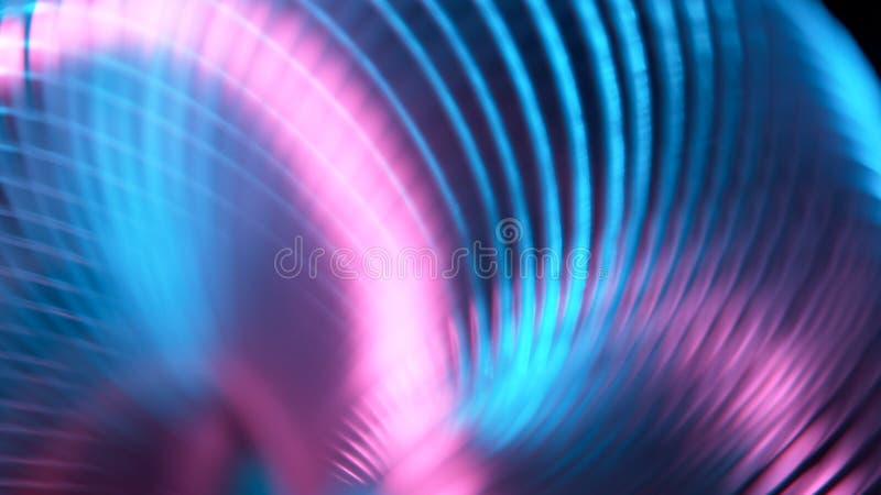 Abstract Lights Shapes, Defocused Shining Colorful Neon Rays Stock ...