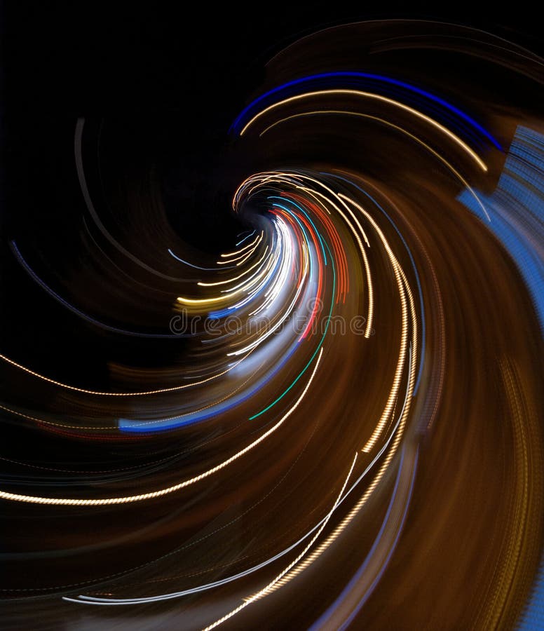 Abstract Lights and Speed Composition Stock Illustration - Illustration ...
