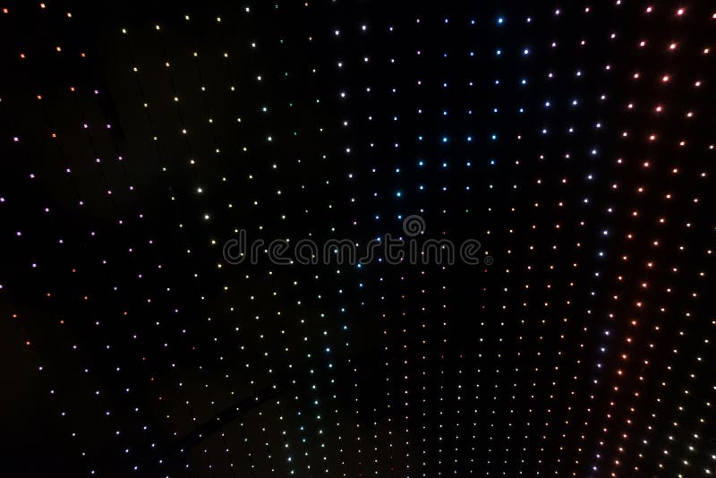 Abstract Lights Strings on Black Background Stock Image - Image of ...