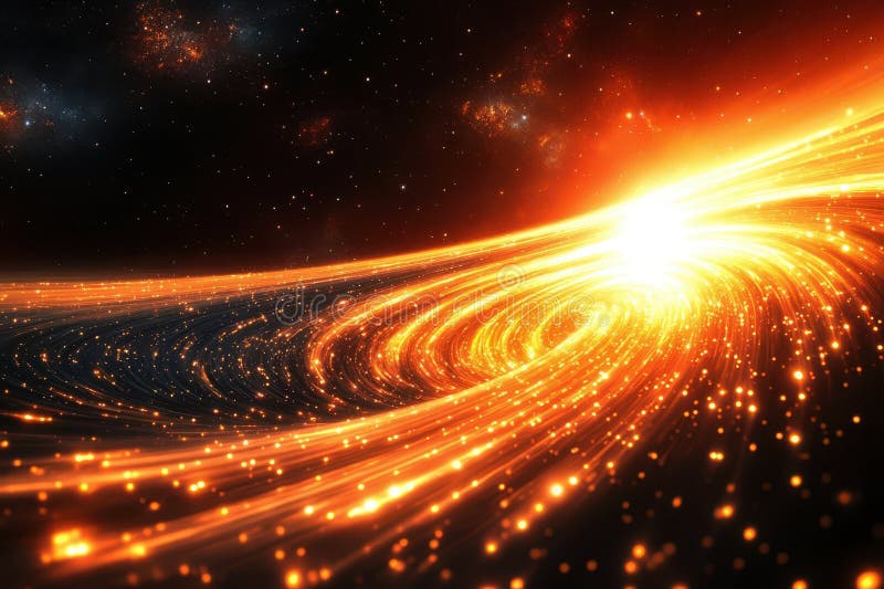 Abstract Lights and the Sun Merging in a Stunning, Photo-realistic ...