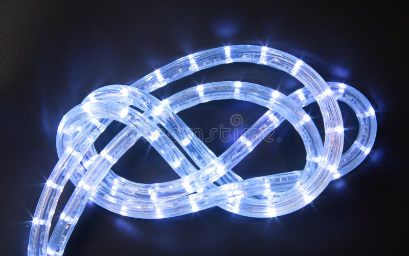 Abstract Led Long Curve Ligth Technology Background Stock Photo - Image ...
