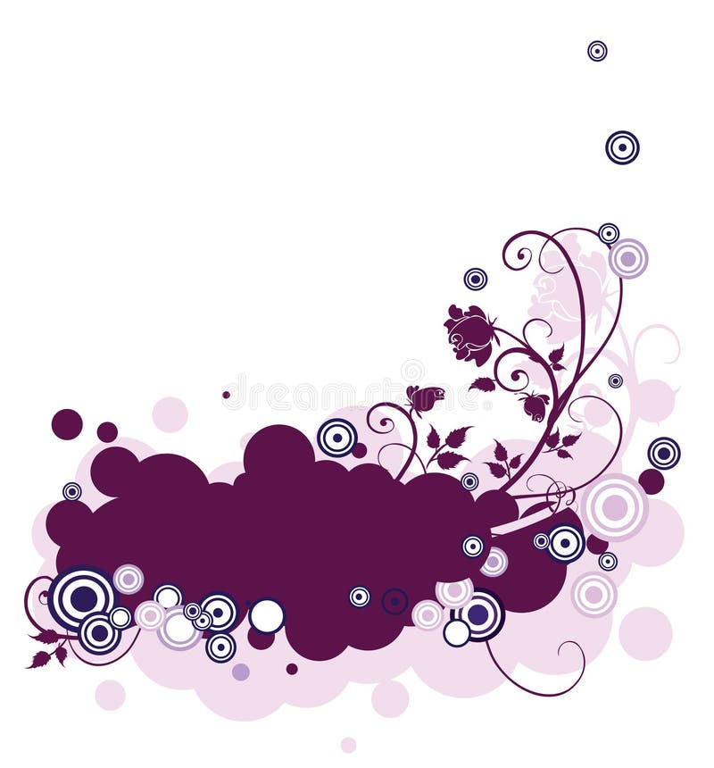 Abstract lilac stock vector. Illustration of lines, flower - 5122836