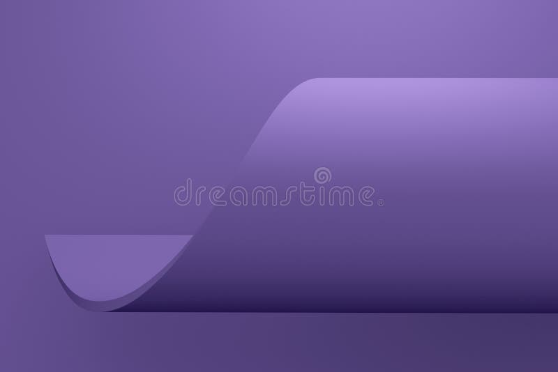 Abstract Lilac Background with Swirling Shape. 3d Rendering Stock ...