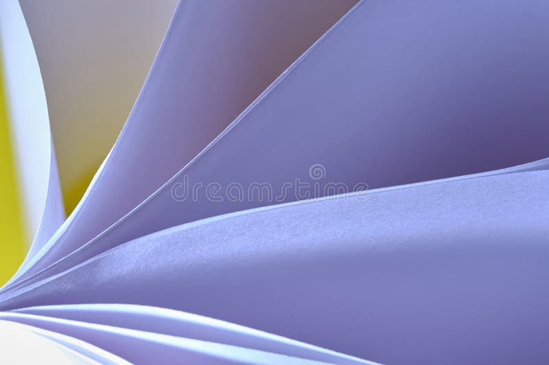 Abstract Lilac Macro Background Smooth Lines of Paper Sheets. Stock ...