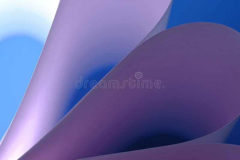 Abstract Lilac Macro Background Smooth Lines of Paper Sheets. Stock ...