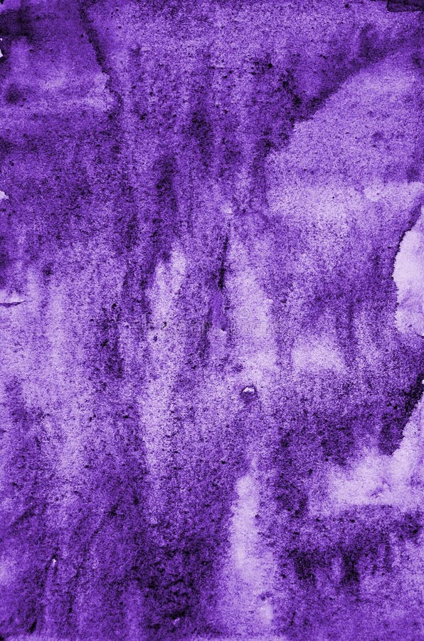 Abstract Lilac Watercolor on Paper Texture As Background Stock Image ...
