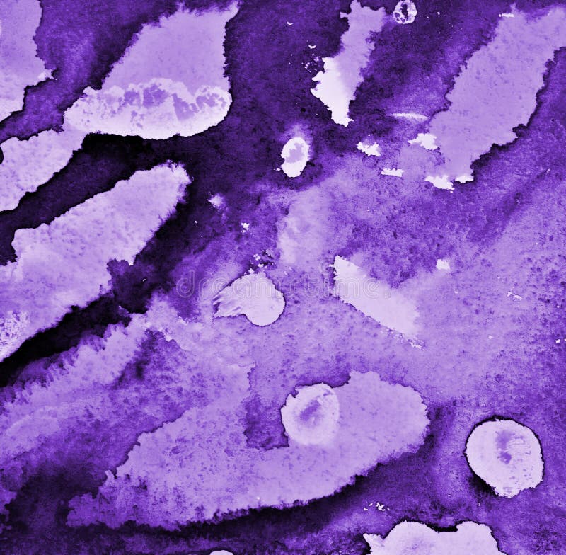 Abstract Lilac Watercolor on Paper Texture As Background Stock Photo ...