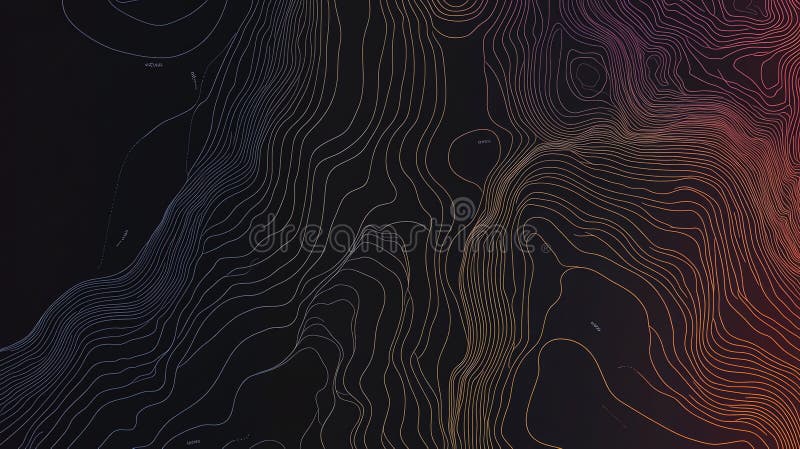 Abstract Line Art Background-Waves, Curves, and Flow Stock Image ...