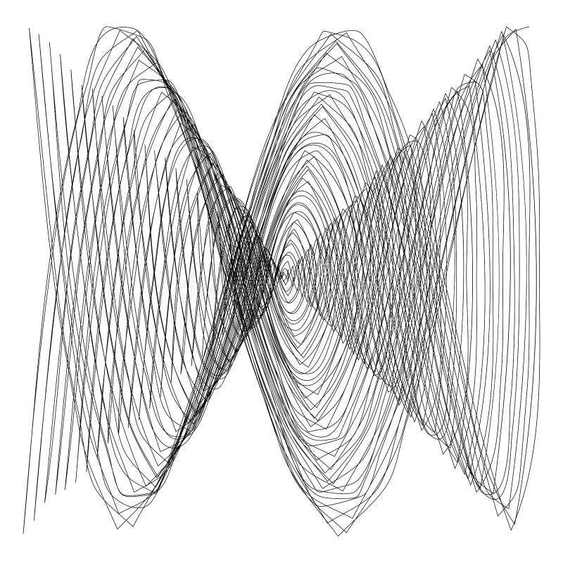 Abstract Line Art Drawing Element Stock Vector - Illustration of ...