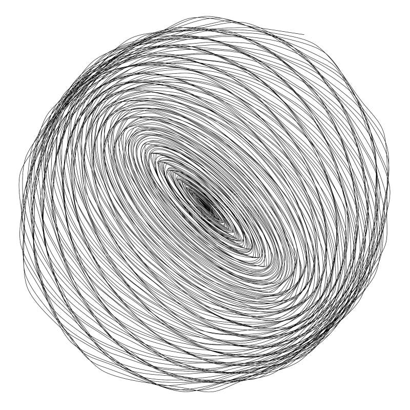 Abstract Line Art Drawing Element Stock Vector - Illustration of ...