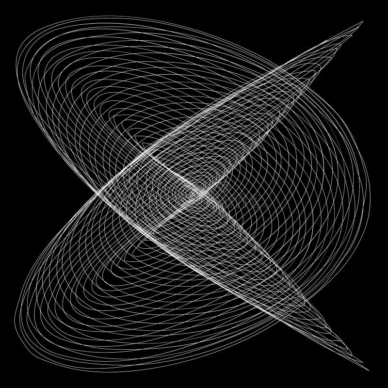 Abstract Line Art Drawing Element Stock Vector - Illustration of lace ...