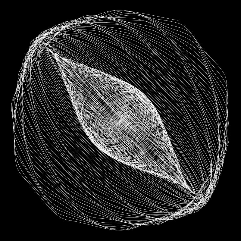 Abstract Line Art Drawing Element Stock Vector - Illustration of ...