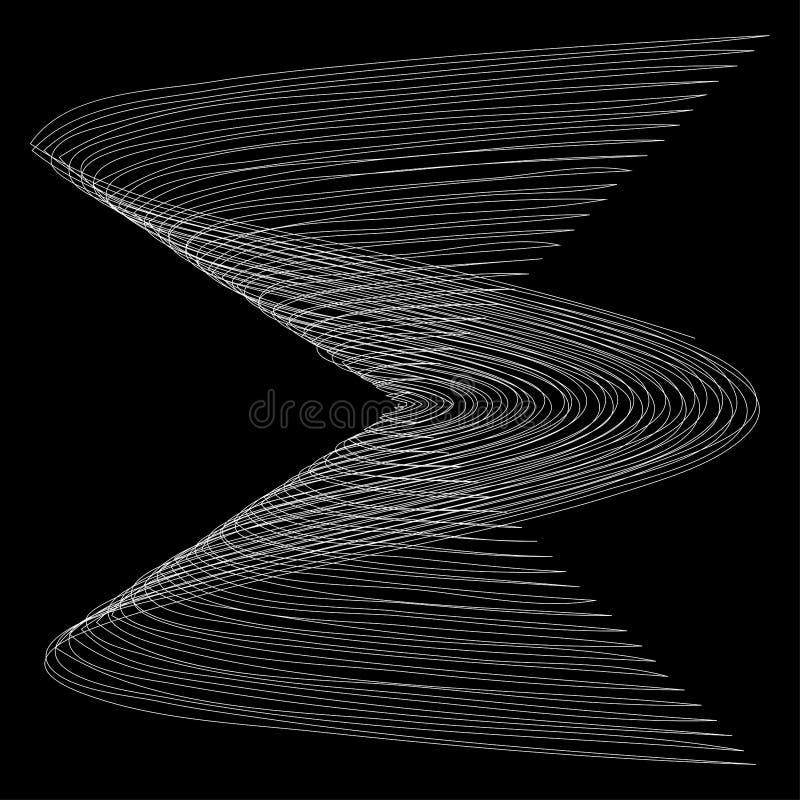 Abstract Line Art Drawing Element Stock Vector - Illustration of ...