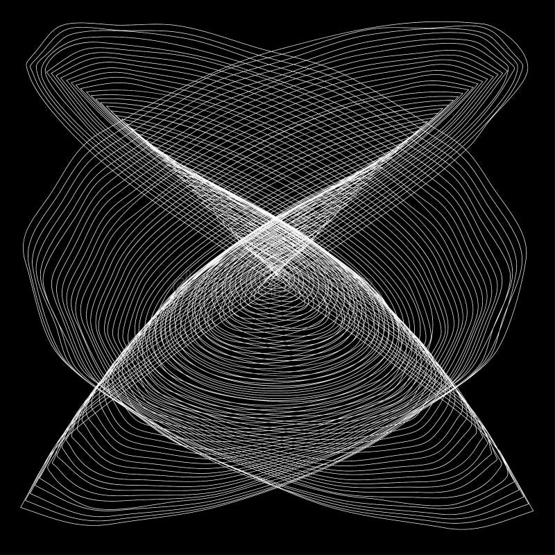 Abstract Line Art Drawing Element Stock Vector - Illustration of ...