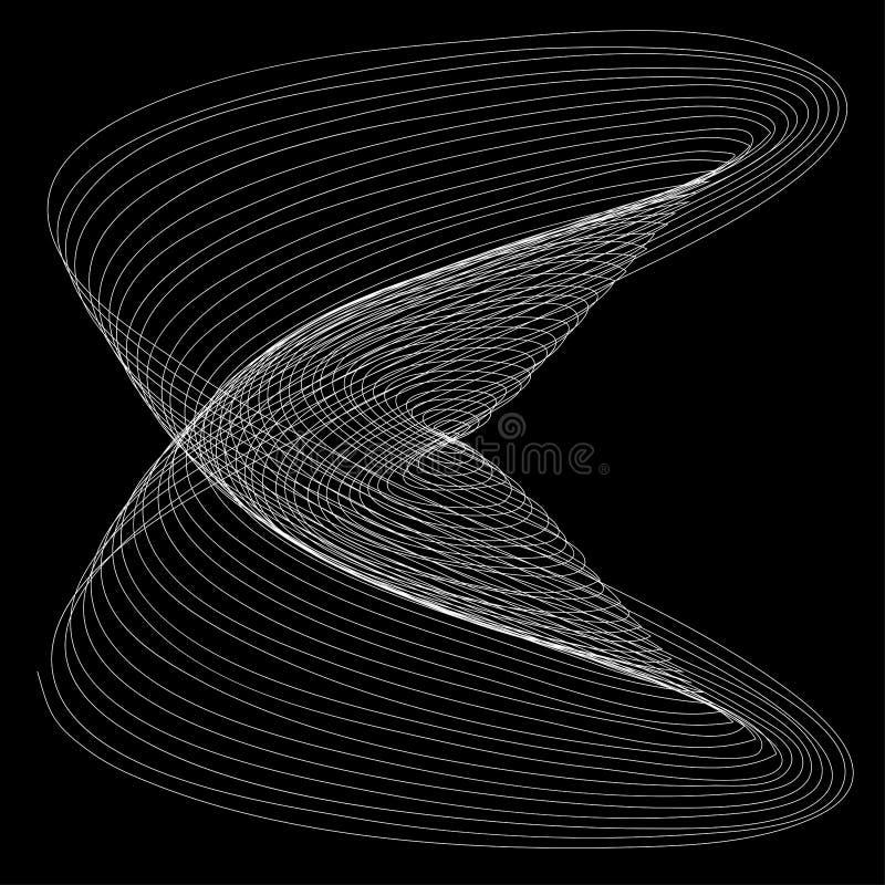 Abstract Line Art Drawing Element Stock Vector - Illustration of cobweb ...