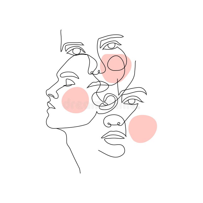 Abstract line art people stock vector. Illustration of character ...