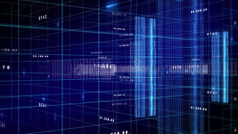 Abstract Tech Animation with Line Art Design Stock Footage - Video of ...