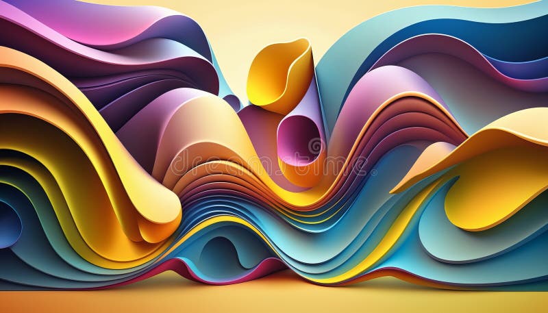 Abstract Line Background. UI and UX Designed Stock Illustration ...