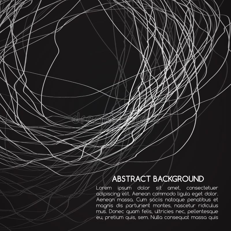 Abstract Line,ball of Thread, Tangled Lines. Vector Illustration. Stock ...