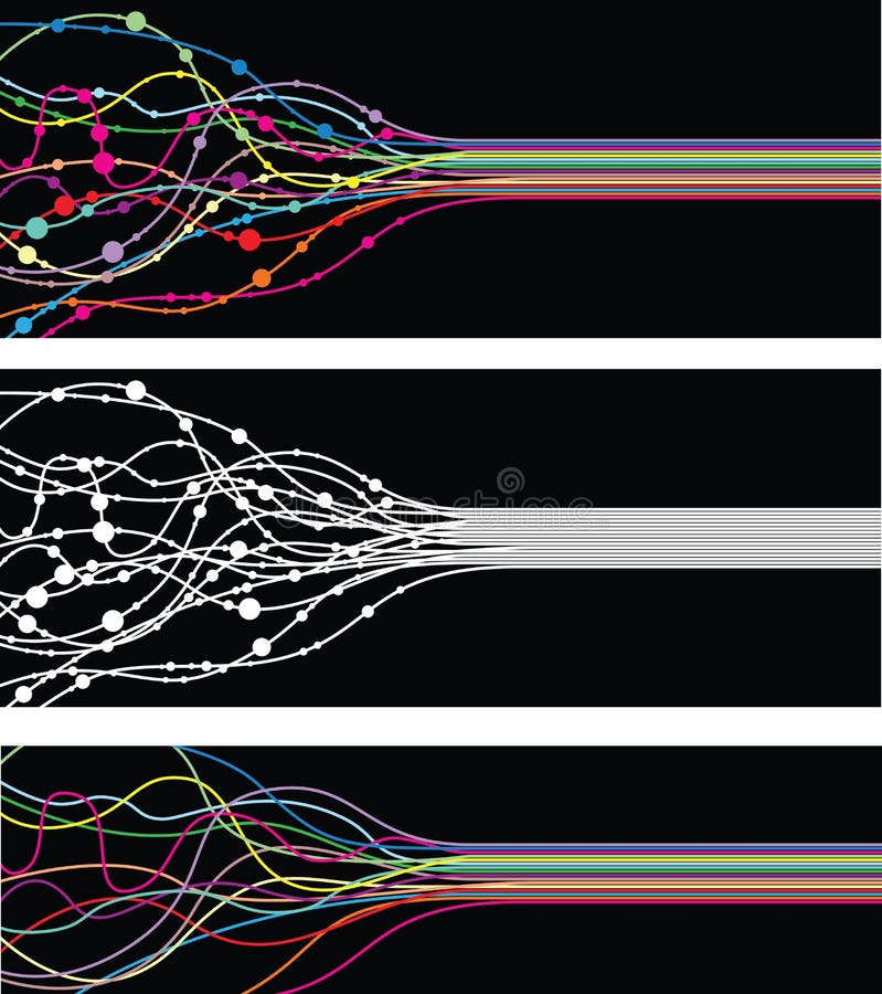 Abstract line banner stock vector. Illustration of light - 14418620