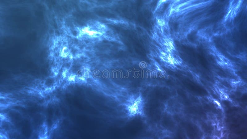Abstract Line of Blue Smoke on Black. 4K Loop Motion Background, Light ...