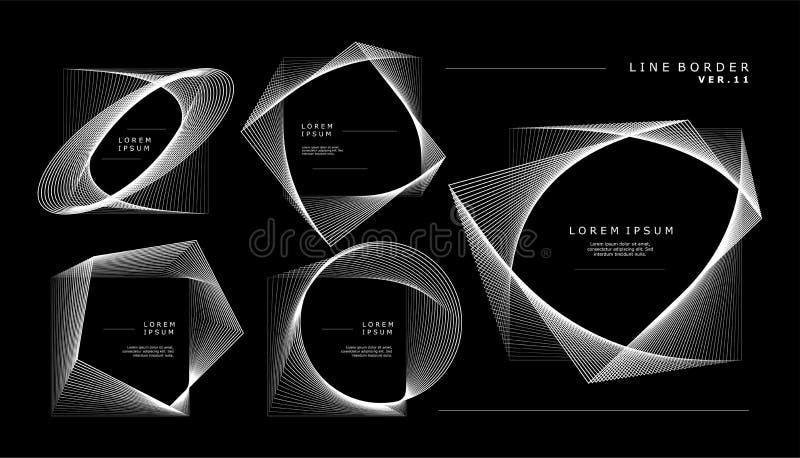 Modern Abstract Lines Border Design Template. Technology Lines Border ... Modern Abstract Lines Border Design Template. Technology Lines Border ...