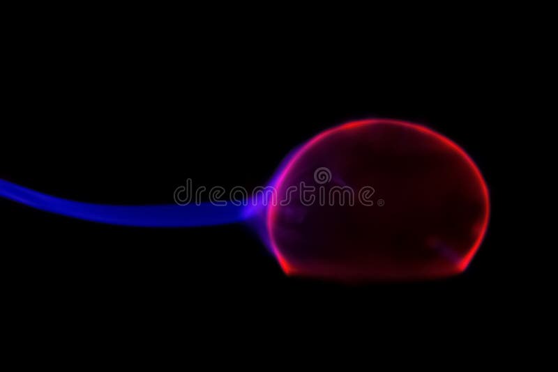 Abstract Line of Bright Plasma Lightning in Inert Gas Stock Image ...