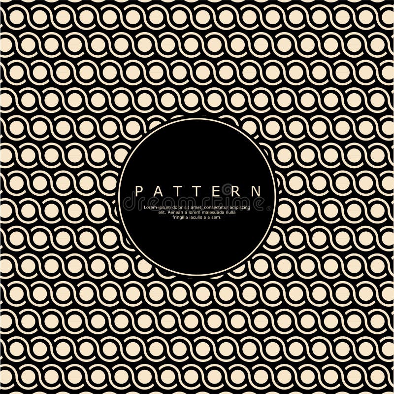 Abstract Line Circles Pattern Design. Circle Abstract Pattern Vector ...