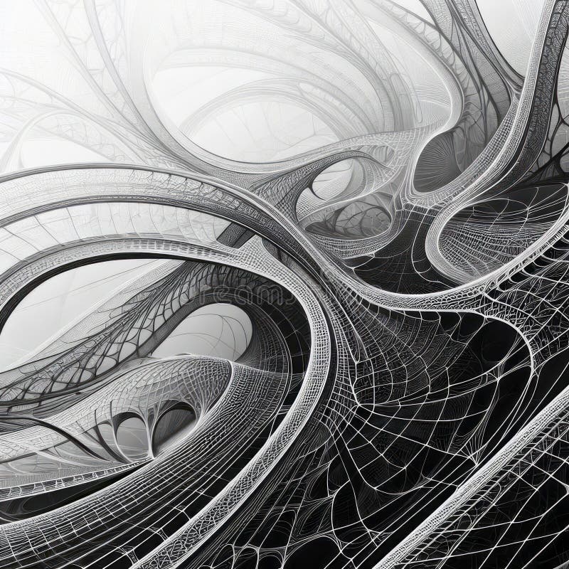 Wavy Lines Abstract Webbing Stock Illustration - Illustration of ...