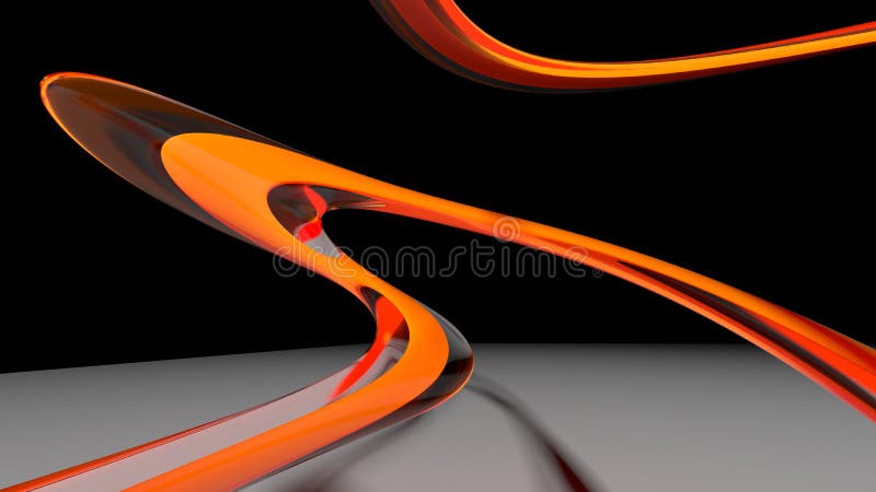 Abstract line 3d shape stock illustration. Illustration of concept ...