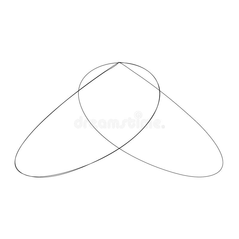 Abstract Line Drawing, Line Art Formation, Structure Stock Illustration ...