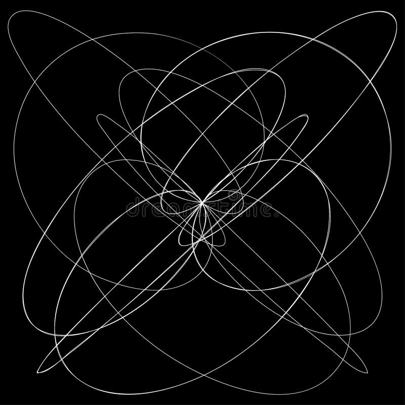 Abstract Line Drawing, Line Art Formation, Structure Stock Illustration ...