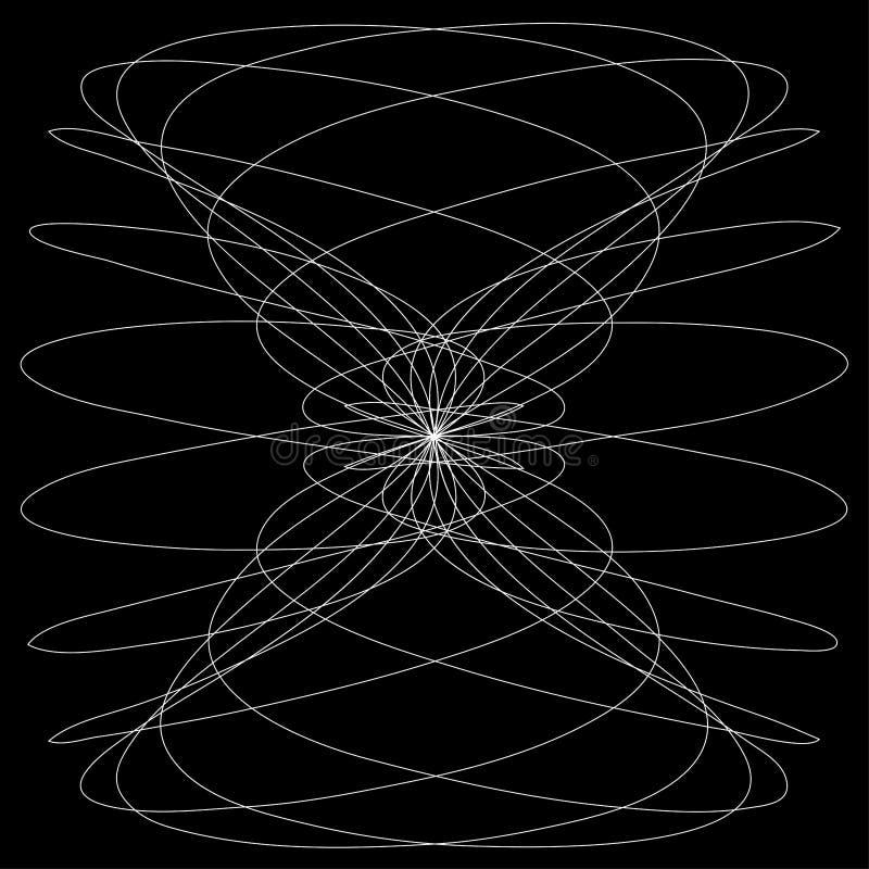Abstract Line Drawing, Line Art Formation, Structure Stock Illustration ...