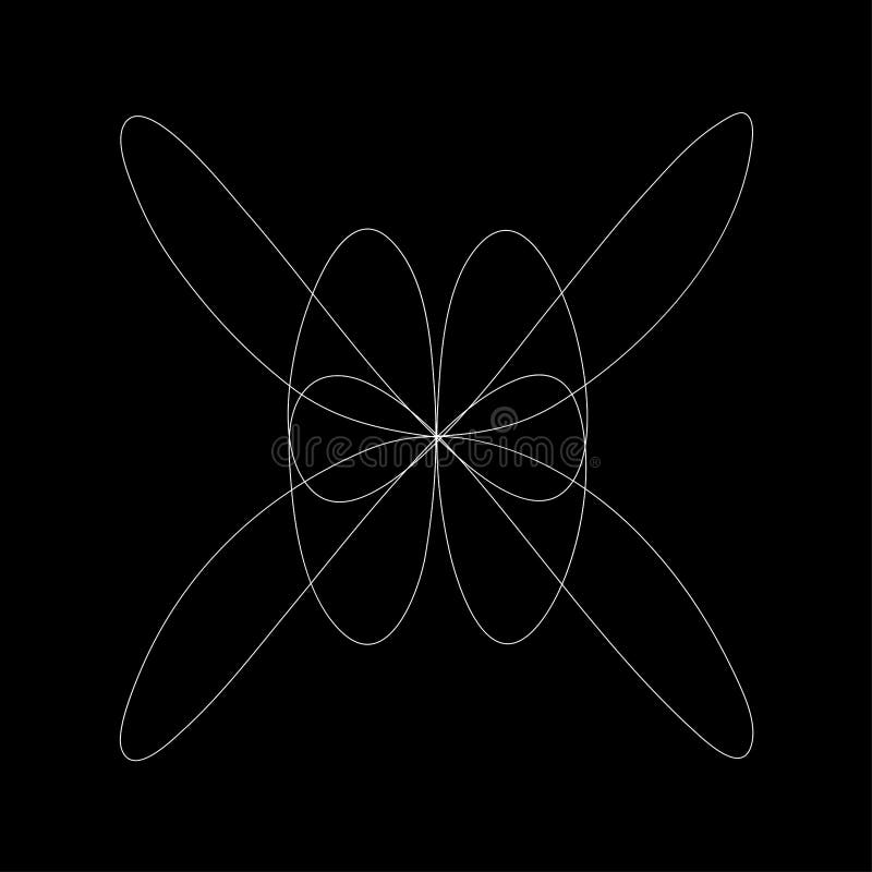 Abstract Line Drawing, Line Art Formation, Structure Stock Illustration ...