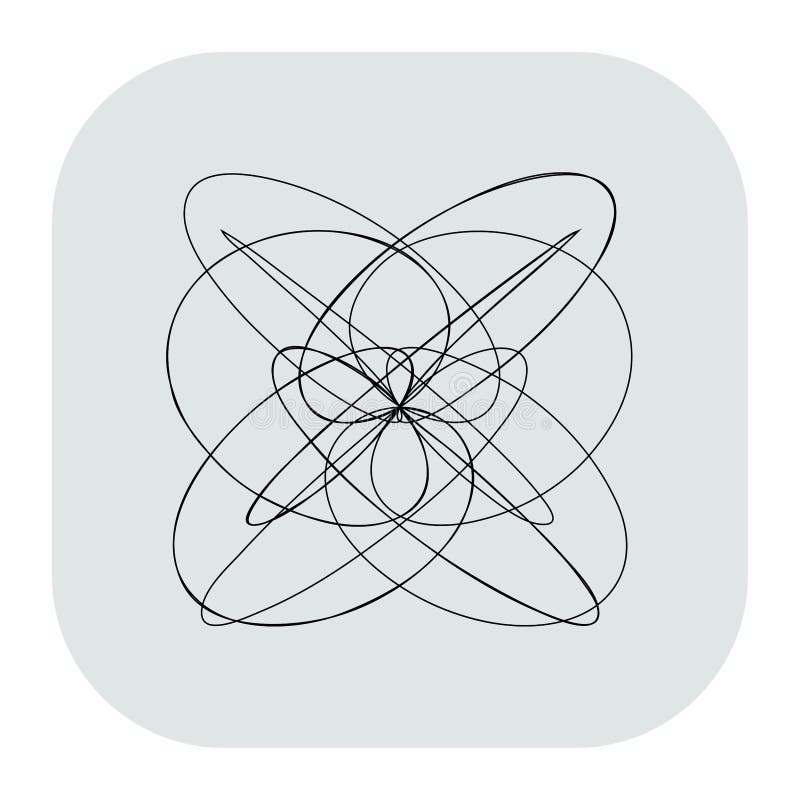 Abstract Line Drawing, Line Art Formation, Structure Stock Illustration ...