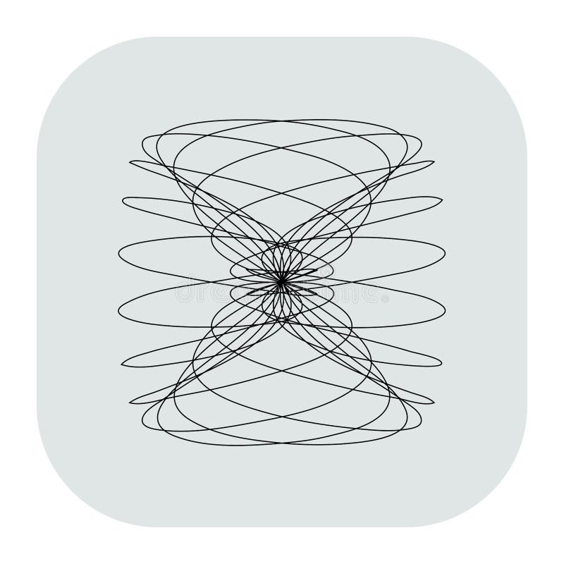 Abstract Line Drawing, Line Art Formation, Structure Stock Illustration ...